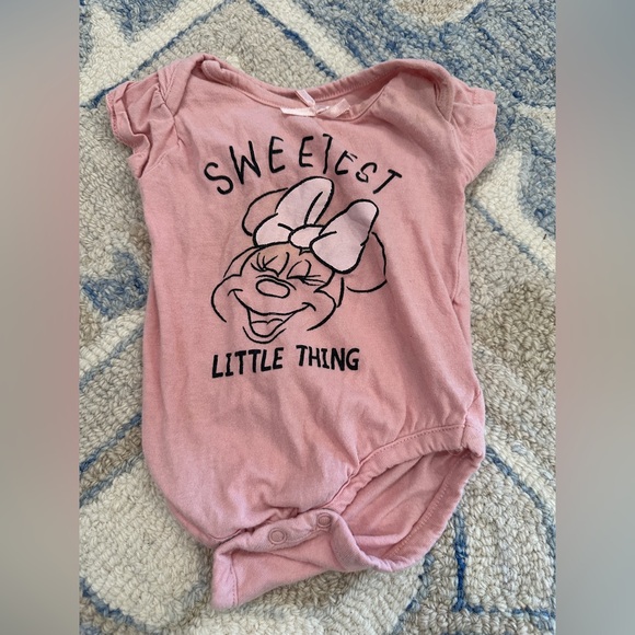 Disney | One Pieces | Disney Pink Minnie Mouse Bodysuit | Poshmark